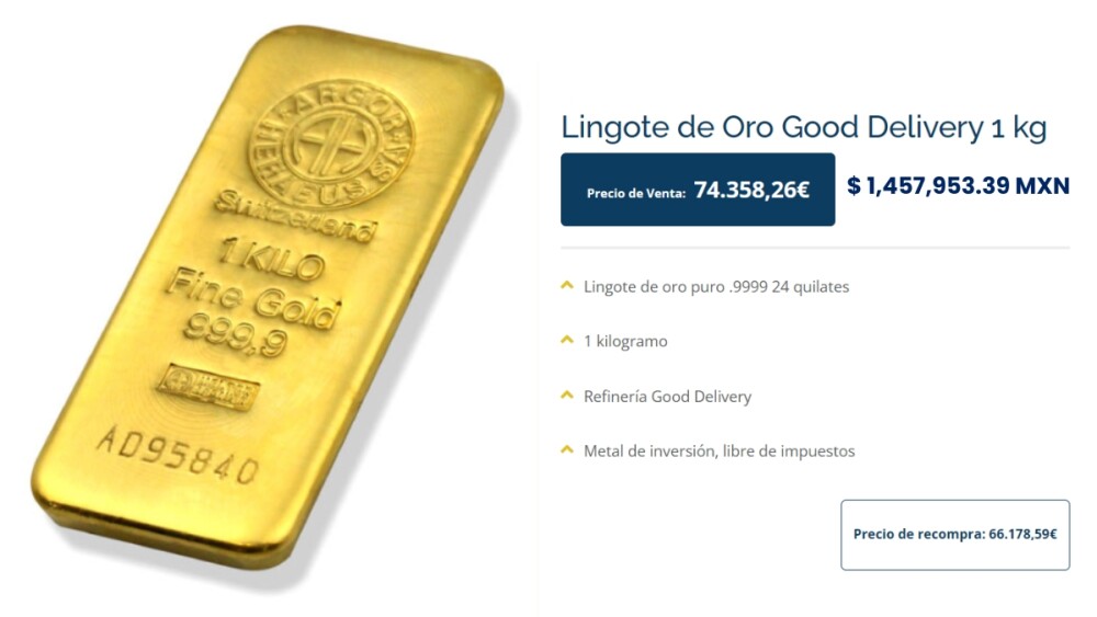 ¿Cuánto cuesta un kilo de oro? Descubre el valor actual en el mercado ...